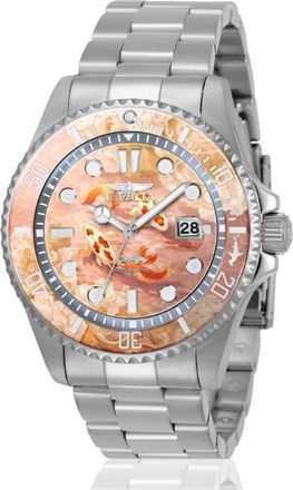 Invicta Pro Diver 51062 Herrenuhr - Quarzwerk - Edelstahl mit orangefarbenem Zifferblatt - 43 mm - Summerville