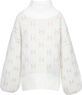 H&eacute;st H&eacute;st, Femme, Pulls, Blanc, Taille: 38/40 FR Fam Sweater Short