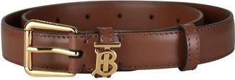Burberry G&uuml;rtel - Brown Leather Belt - Gr. M - in Schwarz - f&uuml;r Damen