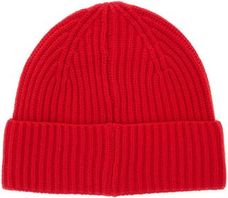 MC2 Saint Barth MOS0004 Ribbed Wool Winter Hat - Red