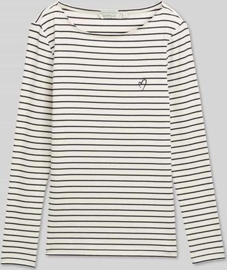 Tom Tailor Regular Fit Langarmshirt aus Baumwoll-Mix