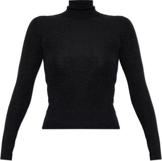 Max Mara Pull &agrave; col roul&eacute; en laine Cavallo - Femme - Pulls - Noir - Taille: 42 FR
