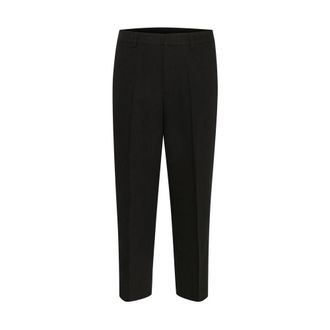 Kaffe Kasakura Cropped Zipper Pants - - Trousers - Damen - Schwarzk - 2XL