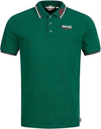 Lonsdale Herren Poloshirt schmale Passform Lion Bottle Green 4XL