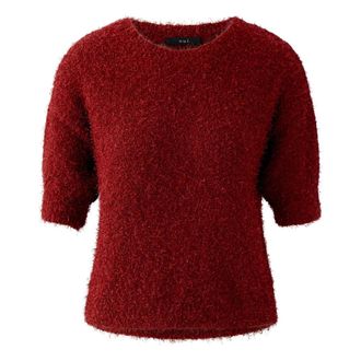 Oui Femme, Pulls, Rouge, Taille: 42 FR Tricot ras du cou