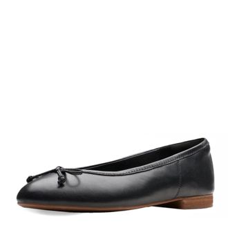 Clarks Damen Fawna Lily Ballerinas, Schwarzes Leder, 35.5 EU