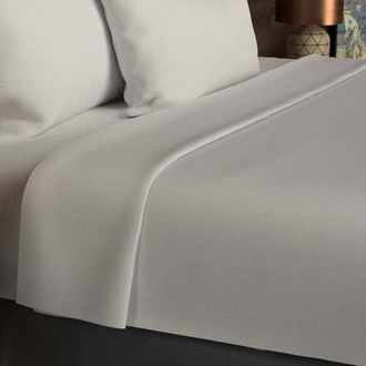 Soleil d'Ocre Bettlaken aus Baumwolle 57 Fäden 260x300 cm UNI Leinen