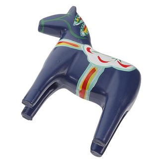 BESPORTBLE Handbemaltes Skandinavisches Holzpferd Dalarna Figur aus Nordischem Holz Traditionelles Dekoratives Ornament f&uuml;r Wohnzimmer Tv Schrank Langlebige Farb