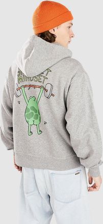 A.Lab Grindset Mindset Boxy Sweatjacke grey