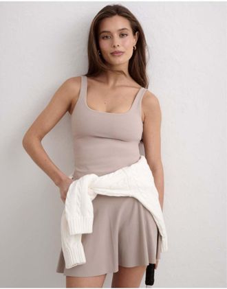 Aim'n Sense - Tr&auml;gertop in dunklem Lehmbeige-Neutral
