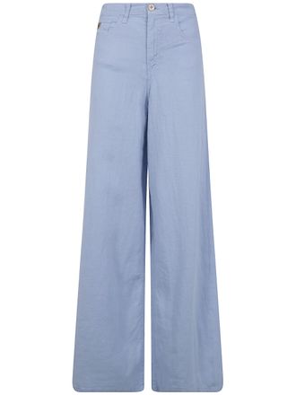 Lois Jeans Arlene Extra Wide Leg Linen Trousers