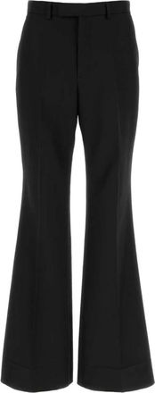 Valentino Garavani Homme, Pantalons, Noir, Taille: M Flared Pantalons