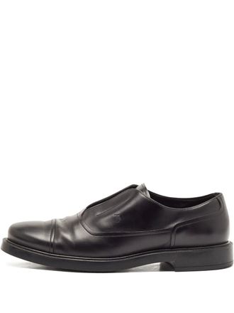 Tod's chaussures en cuir &agrave; design pre-owned - Noir