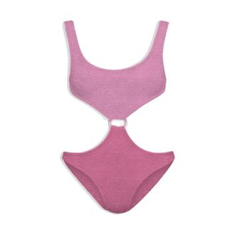 MC2 Saint Barth Damen Badeanzug mit zentralem Ring - - Swimwear - Damen - Rosa - S/M