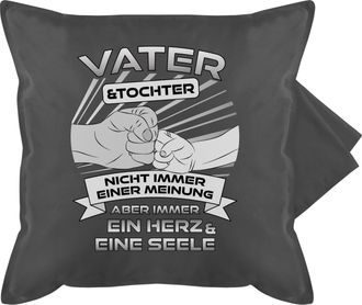 Shirtracer Kissenbezug - Kissen - Vater und Tochter Nicht Immer Einer Meinung | Vater und Tochter Geschenk Tochter | Vatertagsgeschenk für Papa von Tochter - 50 