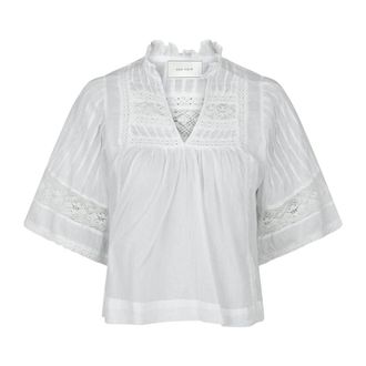 Neo Noir Wei&szlig;e Voile Bluse mit Feinen Details - - Blouses & Shirts - Damen - Wei&szlig; - M