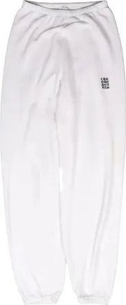 Chrome Hearts pantalon de jogging &agrave; d&eacute;tail de logo - Blanc