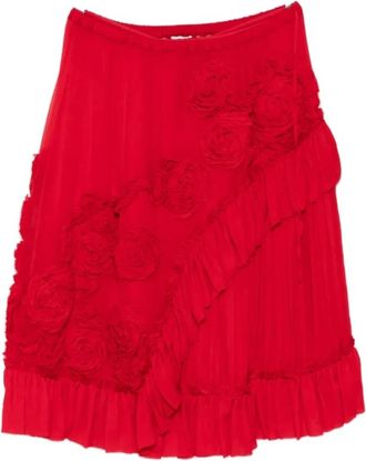 Dries Van Noten Femme, Jupes, Rouge, Taille: 40 FR Sammy Bis Midi Skirt