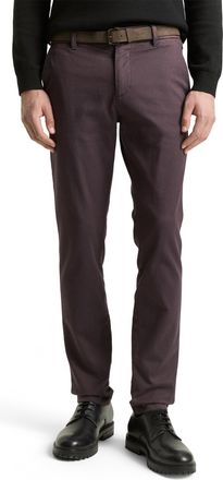 Tom Tailor Herren 1037547 Hose, 39129-Brown Navy Zig Zag Structure, 32W / 32L