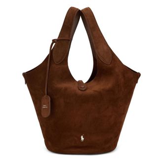 Polo Ralph Lauren Play Suede Tote - - Bags - Damen - Braun - ONE SIZE