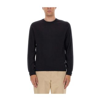 Paul Smith Pull col rond en laine M&eacute;rinos - Homme - Pulls - Bleu - Taille: S