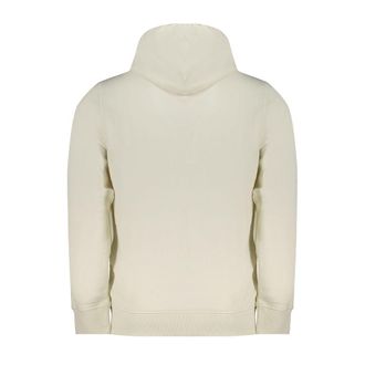 Calvin Klein Logo-Embroidered Cotton Blend Hoodie - White