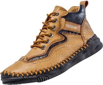 Generic ofeirhz Bottines de travail &agrave; semelle &eacute;paisse pour homme - Antid&eacute;rapantes - R&eacute;sistantes &agrave; lusure - Coupe large - L&eacute;g&egrave;res - Fond souple avec mousse &agrave; m