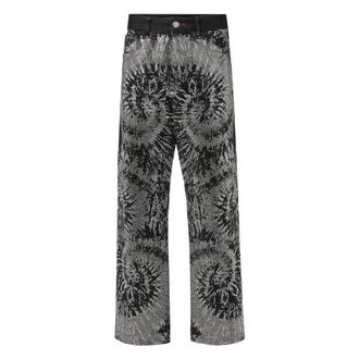 Philipp Plein High Rise Jeans Tie Dye - - Jeans - Damen - Schwarzk - W25