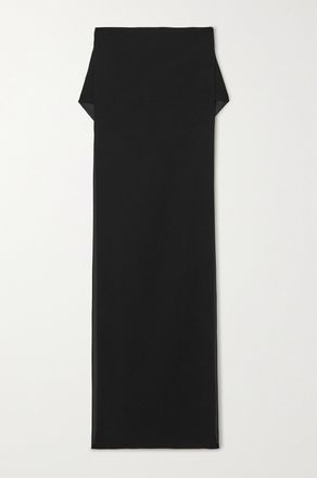 M&ocirc;not Mehrlagiger Maxirock Aus Cr&ecirc;pe - Schwarz