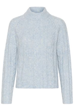 Kaffe Strickpullover KAnaja L, Celestial Blue Melange L