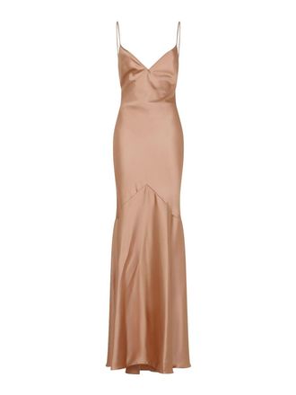 Elisabetta Franchi Robe Au Genou - Marron