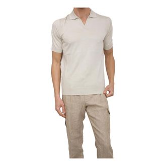 PESERICO Klassisches Polo-Shirt f&uuml;r M&auml;nner - - Tops - Herren - Beige - XL