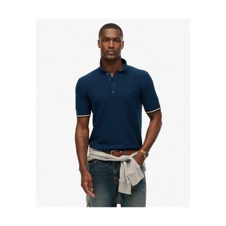Superdry Polo &agrave; manches courtes en texture tricot&eacute;e