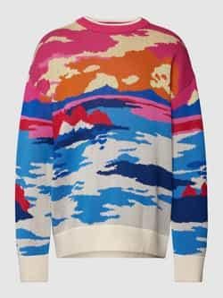GANT Strickpullover mit Allover-Muster Modell LANDSCAPE PRINT