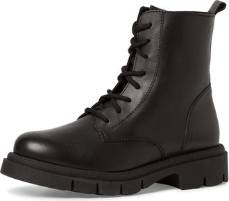Tamaris Damen Combat Boots, Frauen Stiefeletten,TOUCHit-Fu&szlig;bett,uebergangsschuhe,uebergangsstiefel,schn&uuml;rstiefel,Boots,Stiefel,Black,39 EU