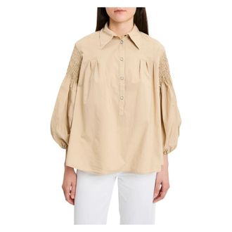 Pinko Pinko, Damen, Blusen & Hemden, Beige, SGr&ouml;&szlig;e