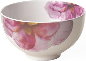 Villeroy & Boch Rose Garden Bol, 13,5cm, Premium Porzellan, wei&szlig;/rosa