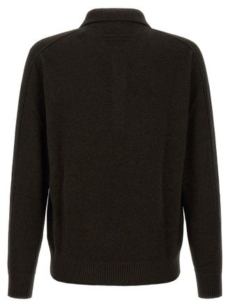 Ermenegildo Zegna Wool and Cashmere Blend Polo Shirt - Brown