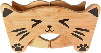 Generic Toilettenhocker,Zusammenklappbarer Rutschfester Fu&szlig;hocker - 18 cm H&ouml;he Klappbarer Holzhocker F&uuml;r Die Toilette | F&uuml;r Kinder, &Auml;ltere, Dusche, Stuhlgang 