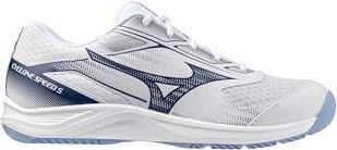 Mizuno Cyclone Speed 5 V1GA2580 11 Chaussures de volleyball en salle pour homme Blanc, White Bellweather Blue Bel Air Blue, 40.5 EU