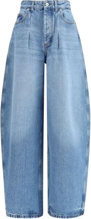 Jacquemus Femme, Jeans, Bleu, Taille: W28 Jean oversize &agrave; jambe ballon