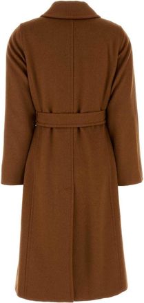 Max Mara Belted Camel Coat - Brown