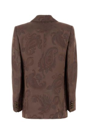 Etro Womens Embroidered Jacquard Blazer M0428 Giacche E Gilet Jacket