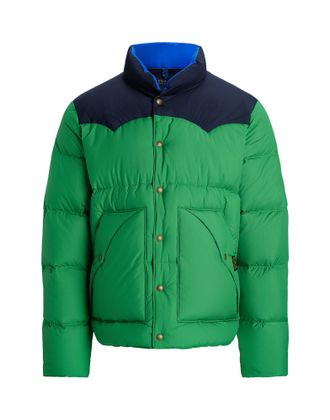 Ralph Lauren Color-Blocked Down Western Jacket