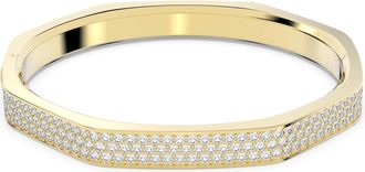Swarovski Dextera Armreif, Vergoldetes Damenarmband mit Strahlenden Swarovski Kristallen