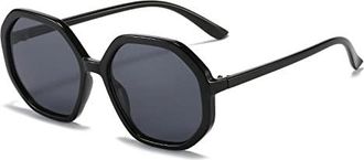 Generic Lunettes de soleil carrées polygones tendance populaires pour femmes, lunettes de soleil vintage aux couleurs bonbon, lunettes de soleil dégradées UV4