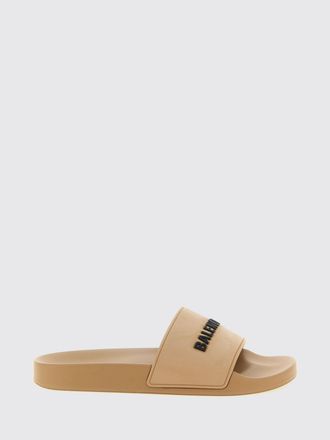 Balenciaga Mules plates Pool en TPU avec logo litt&eacute;ral contrastant