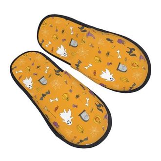 Generic &eacute;l&eacute;gant Pantoufles en Feutre Fant&ocirc;mes et chats Chausson Maison Unisex Chaussons Homme pour Femme Adulte Hiver M