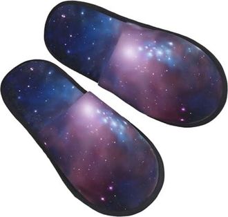 Generic Galaxie Bleue Et Violette Homme Femme Chaussures De Maison Respirantes Pantoufles Doux Chaussons Pour Ext&eacute;rieur Int&eacute;rieur Hiver M