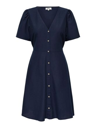 Only Onlvita Life Linen S/S Short Dress WVN